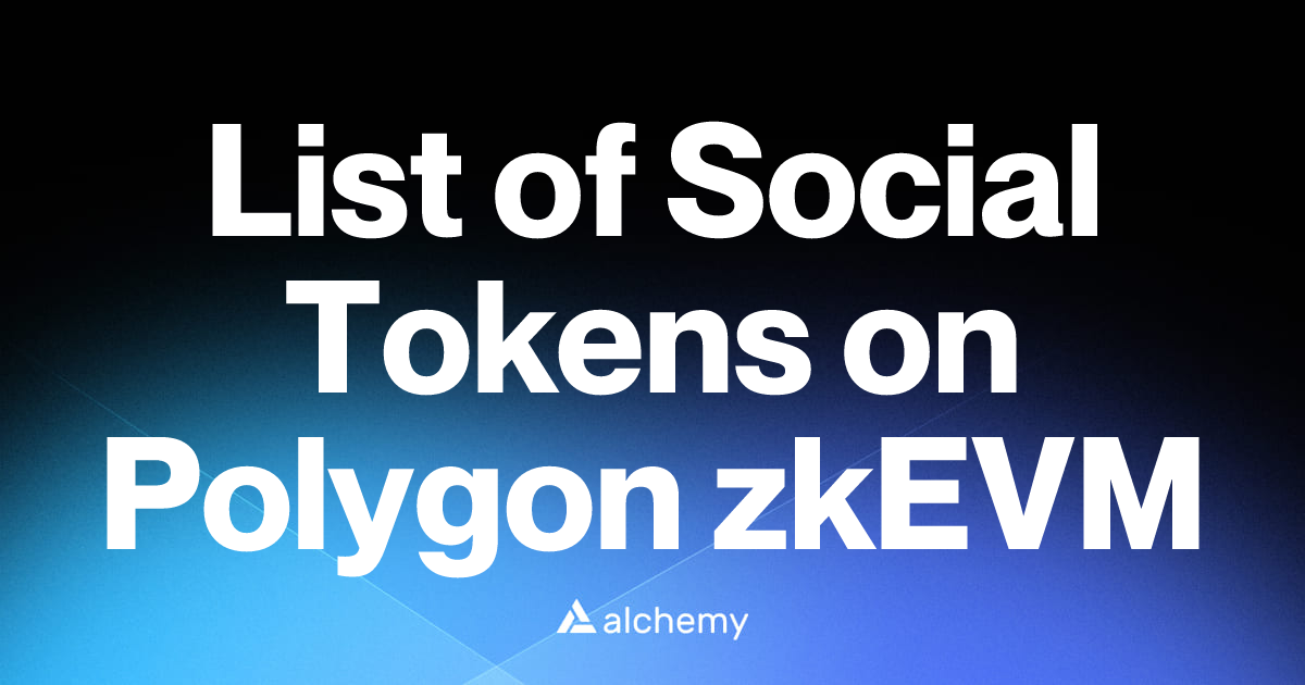 List of 2 Social Tokens on Polygon zkEVM (2025)