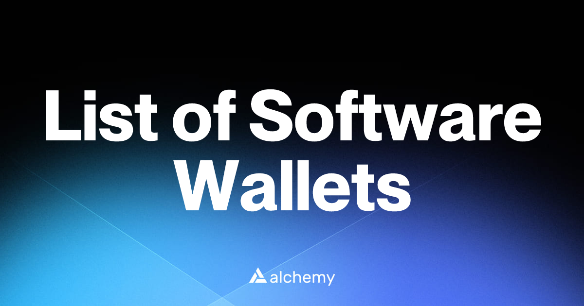 List of 85 Software Wallets (2025)