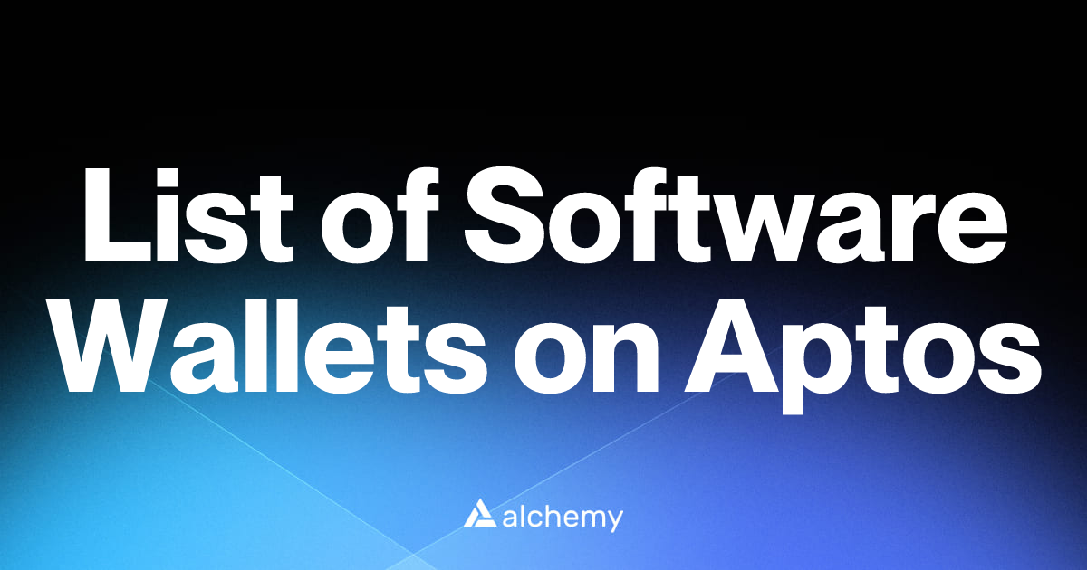 List of 4 Software Wallets on Aptos (2025)