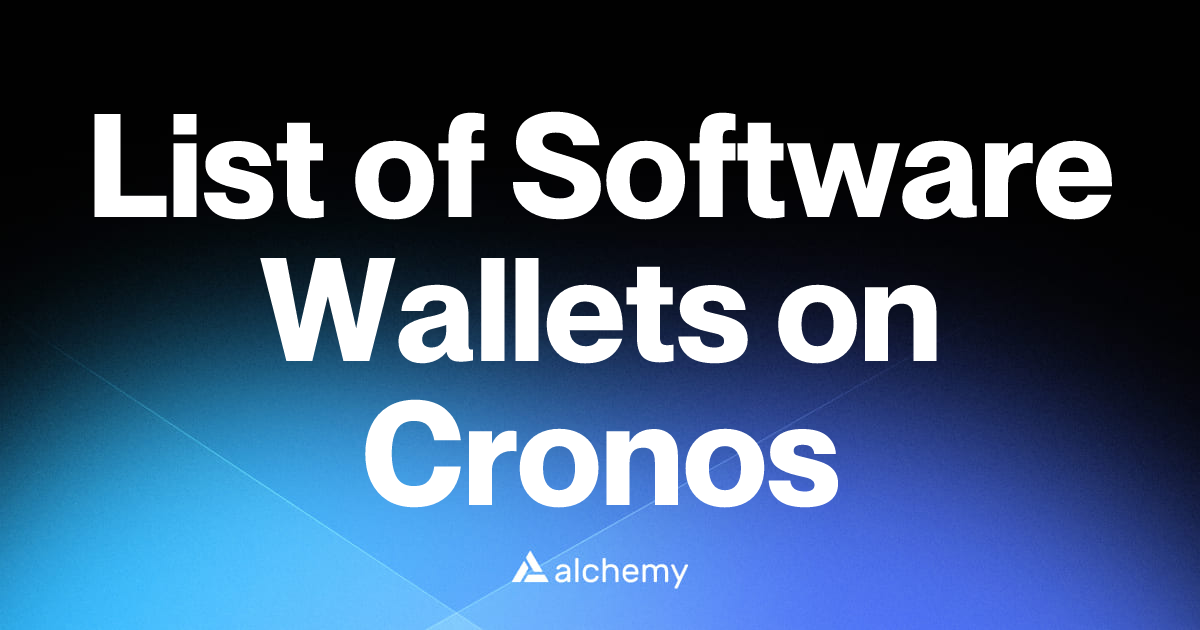 List of 5 Software Wallets on Cronos (2025)