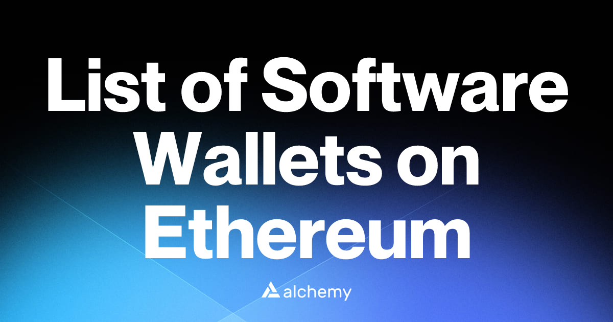 List of 64 Software Wallets on Ethereum (2025)
