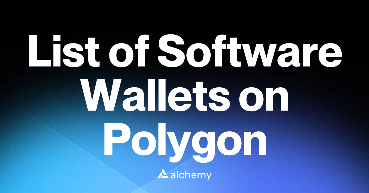 List of 57 Software Wallets on Polygon (2025)