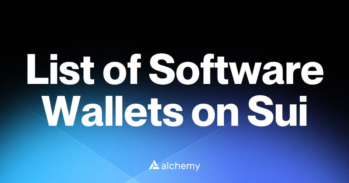 List of 3 Software Wallets on Sui (2025)