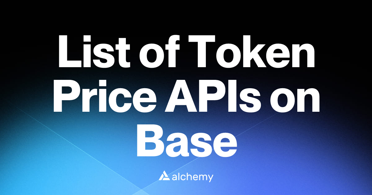 List of 5 Token Price APIs on Base (2025)
