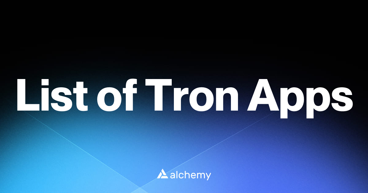 Tron Apps, Projects, and Developer Tools (2025)