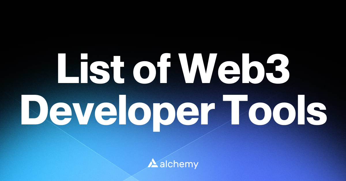 List of 224 Web3 Developer Tools (2025)