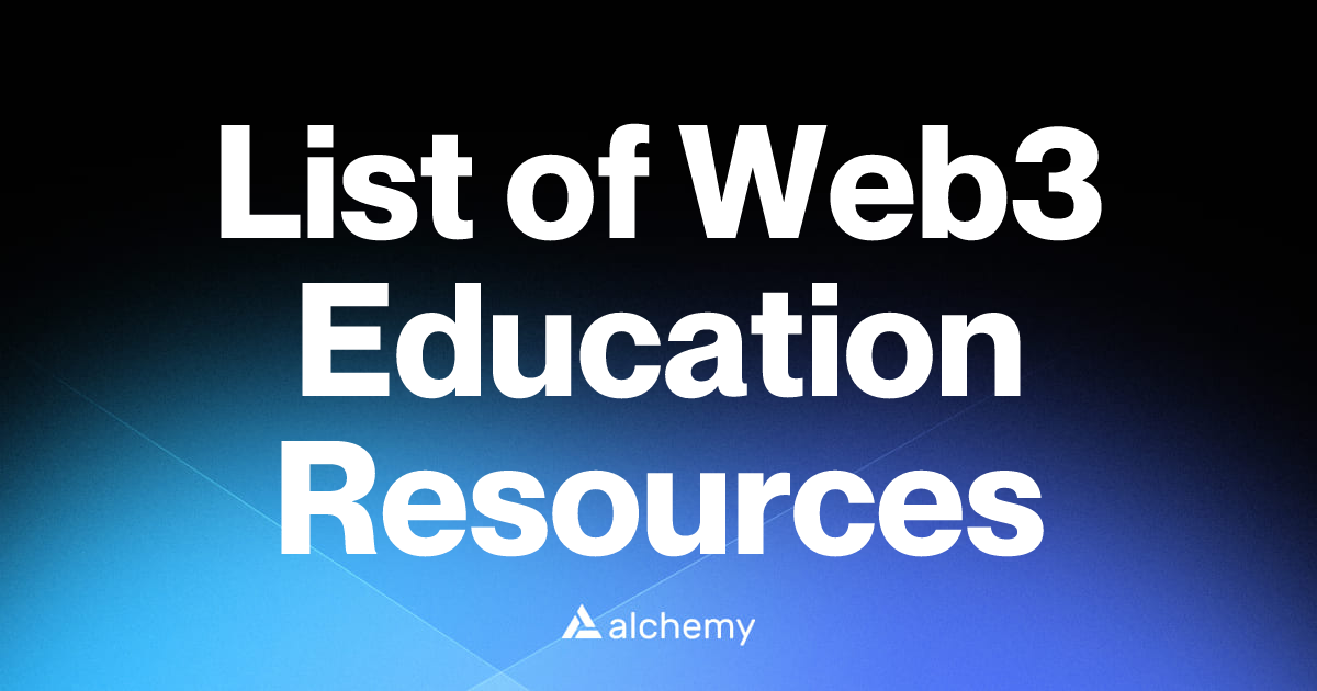 List of 38 Web3 Education Resources (2025)