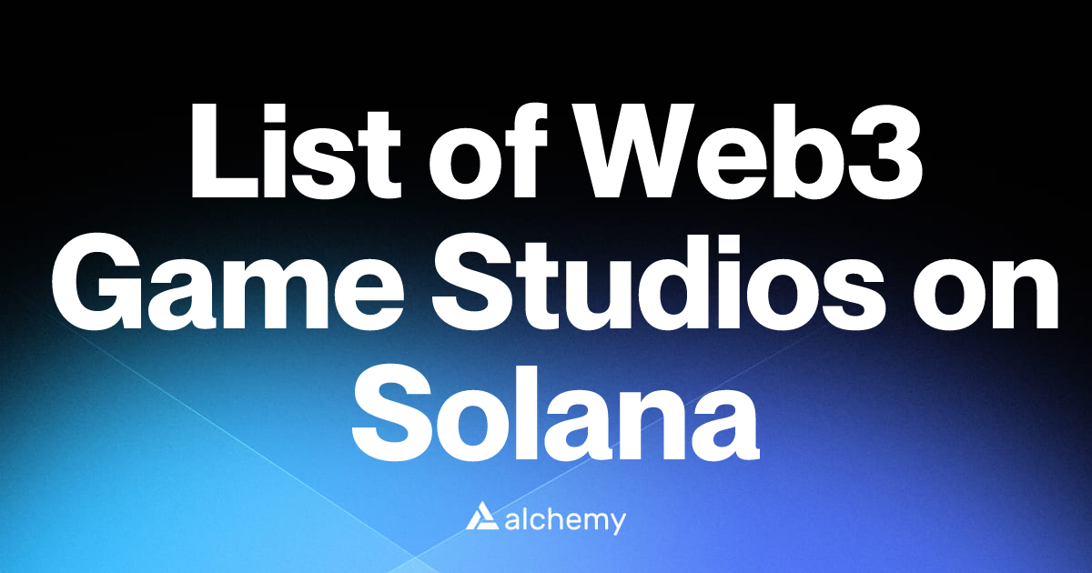 List of 2 Web3 Game Studios on Solana (2025)