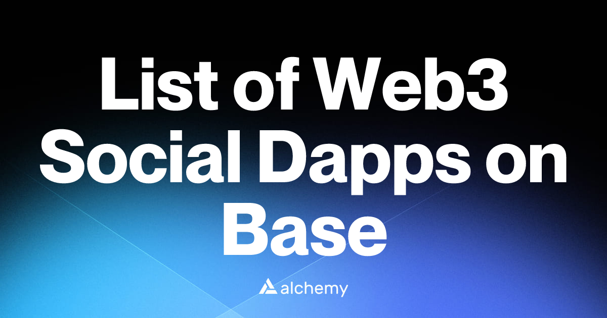 List of 4 Web3 Social Dapps on Base (2025)