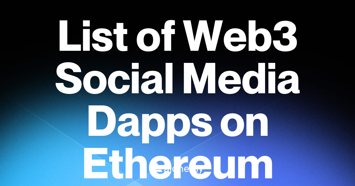 List of 44 Web3 Social Media Dapps on Ethereum (2025)