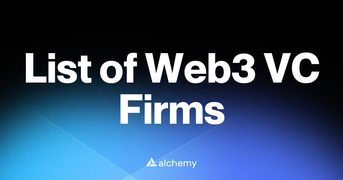 List of 33 Web3 VC Firms (2025)