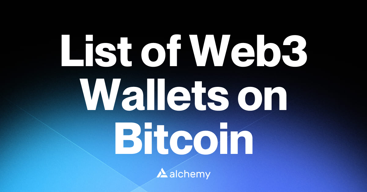 List of 11 Web3 Wallets on Bitcoin (2025)