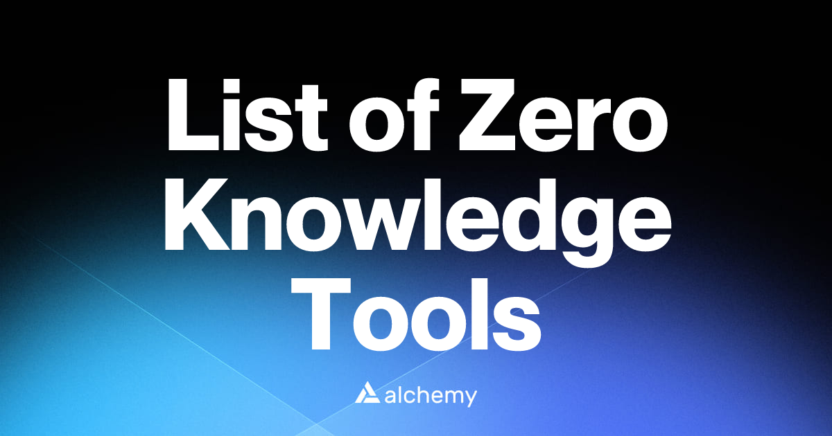 List of 18 Zero Knowledge Tools (2025)