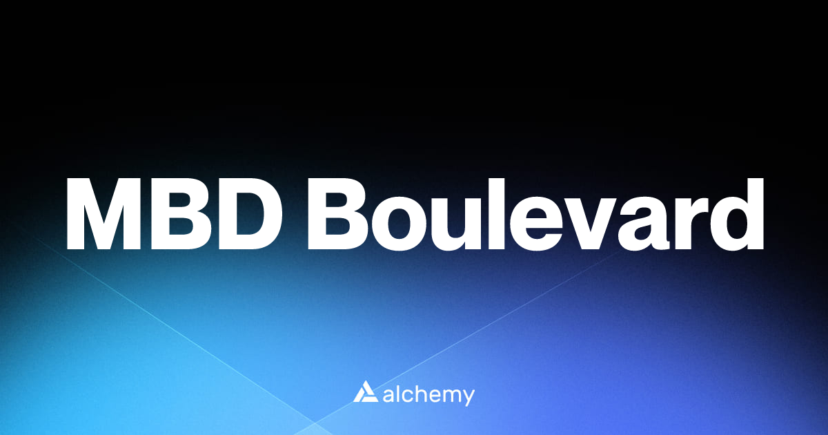 MBD Boulevard - NFT Dapps - Alchemy