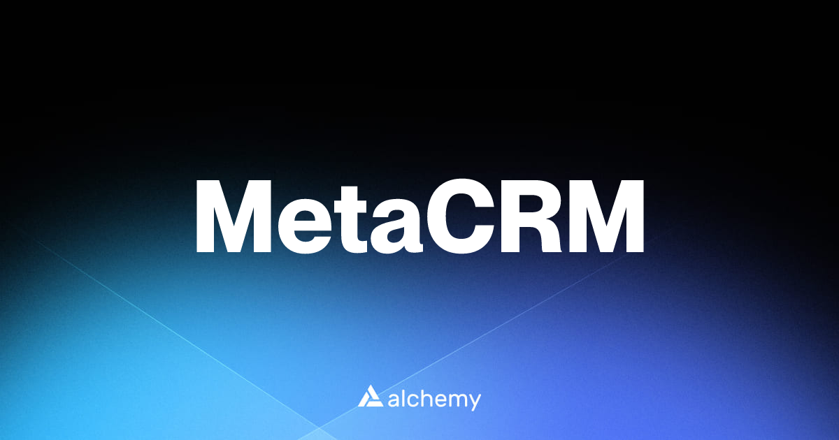 MetaCRM - DeFi Tools - Alchemy