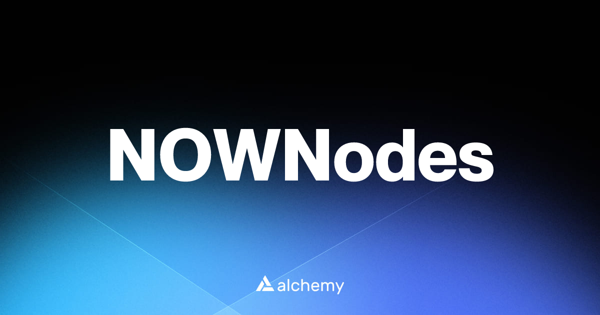 NOWNodes - Infrastructure Tools - Alchemy