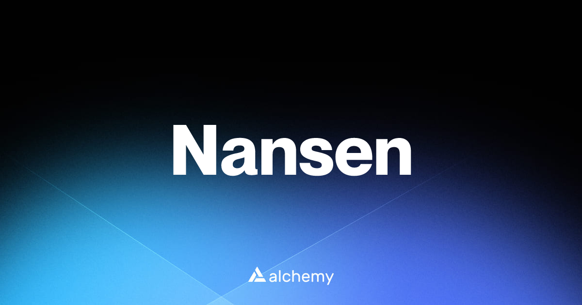 Nansen - DeFi Tools - Alchemy