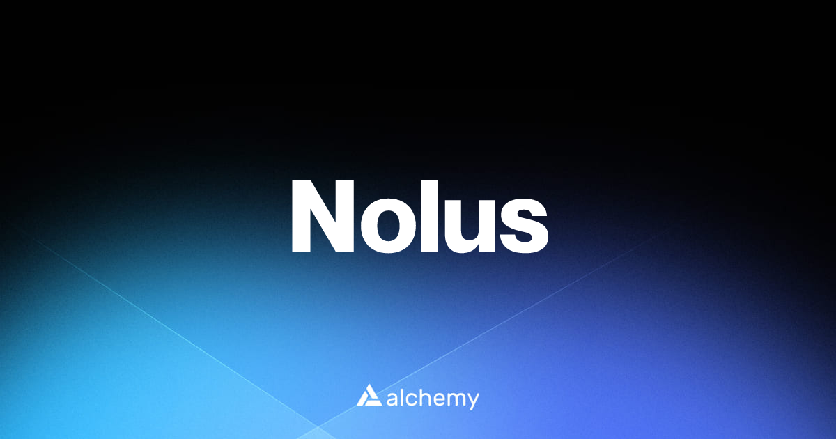 Nolus - DeFi Dapps - Alchemy