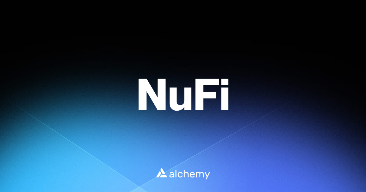 NuFi - Web3 Wallets - Alchemy