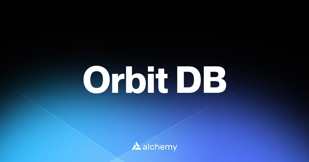 Orbit DB - Infrastructure Tools - Alchemy