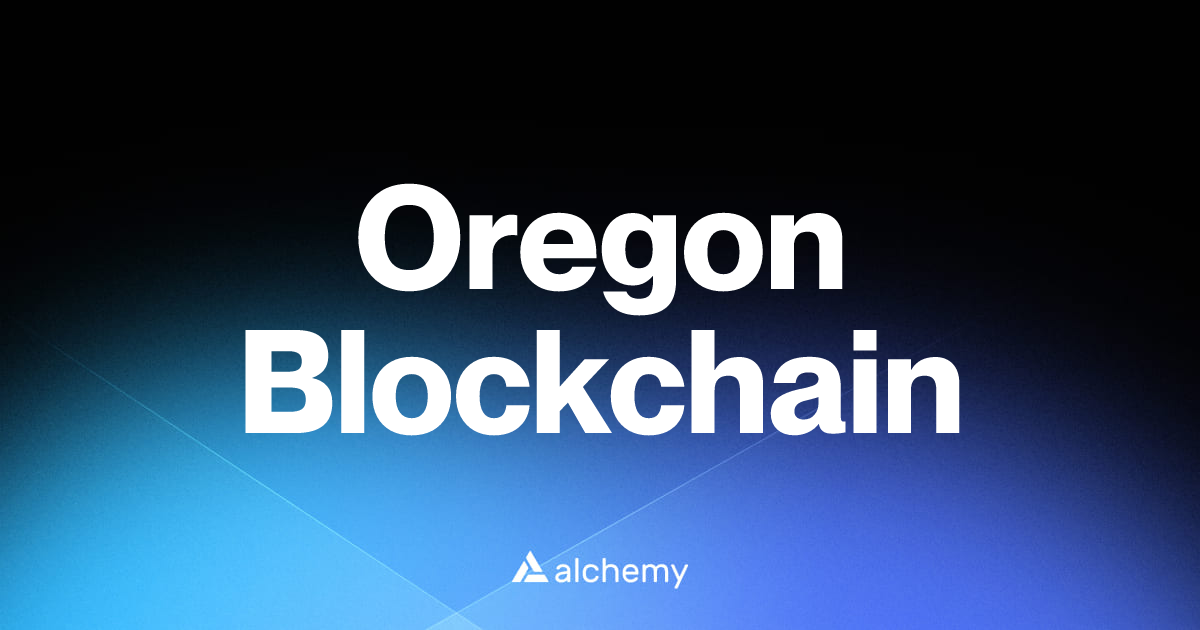 Oregon Blockchain - Web3 Developer Tools - Alchemy