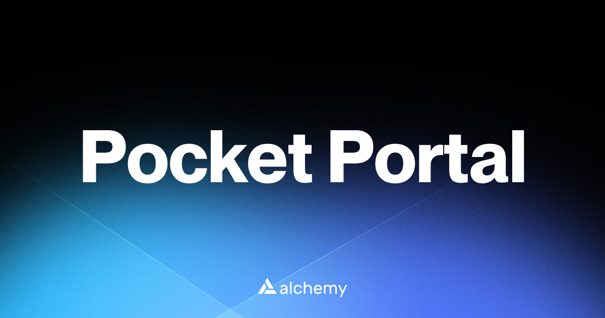 Pocket Portal - Infrastructure Tools - Alchemy