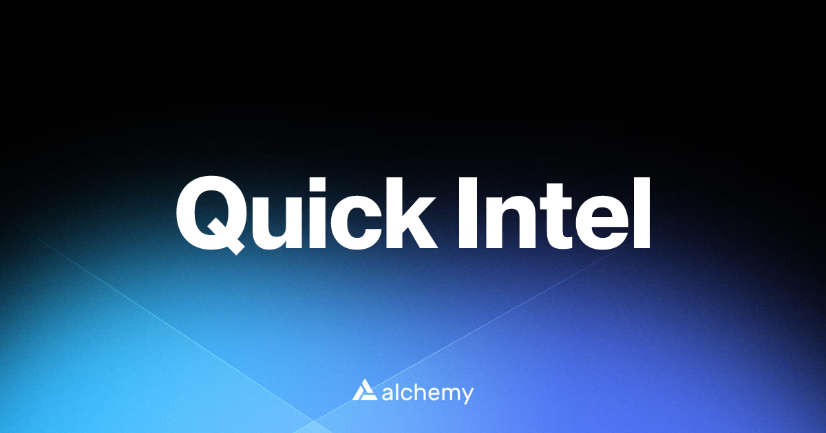 Quick Intel - Web3 Security Tools - Alchemy