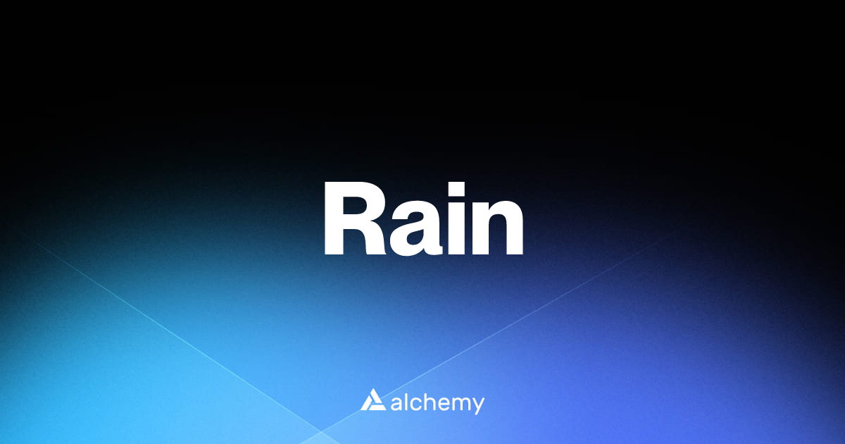 Rain - Web3 Wallet Tools - Alchemy