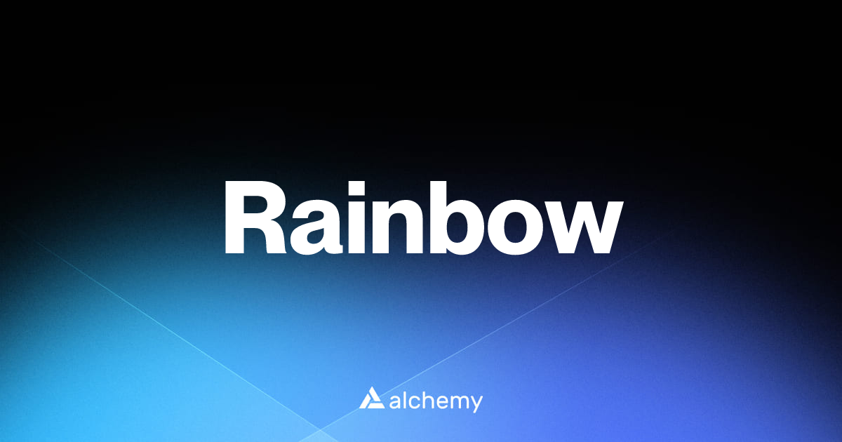 Rainbow - Web3 wallets - Alchemy | Alchemy
