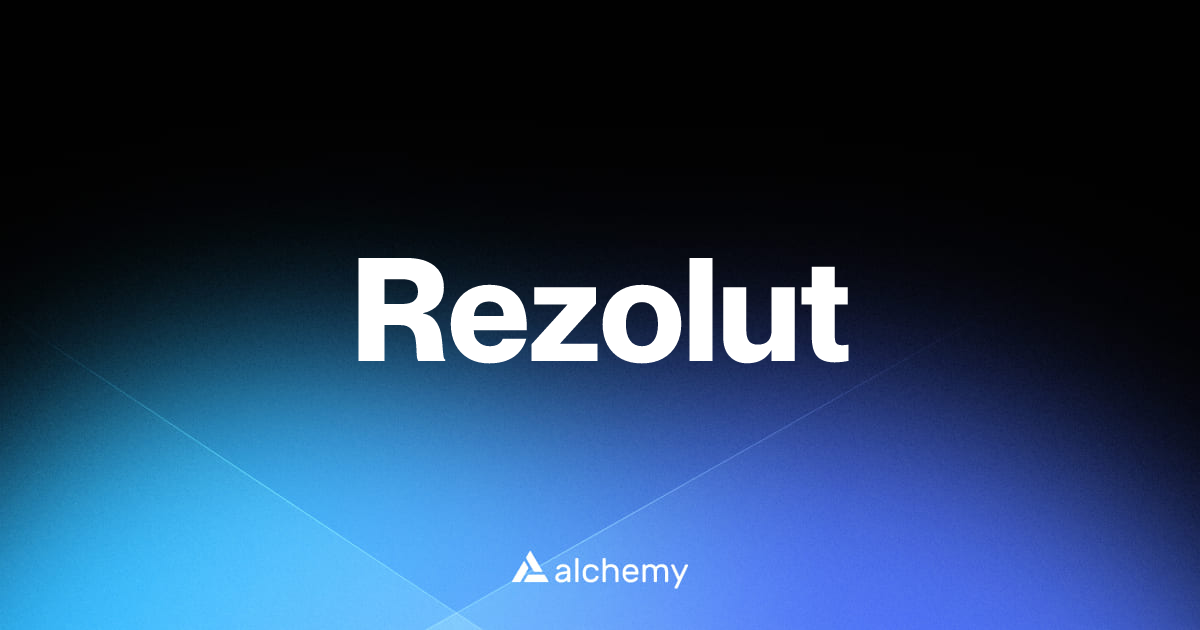 Rezolut - Web3 Service Providers - Alchemy