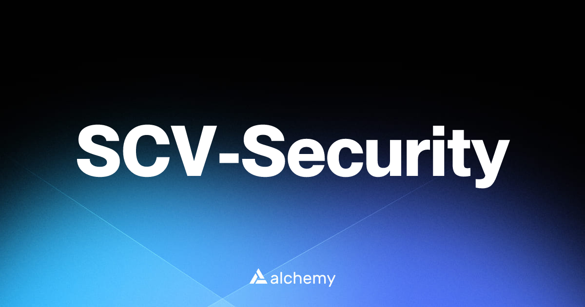 SCV-Security - Web3 Security Tools - Alchemy