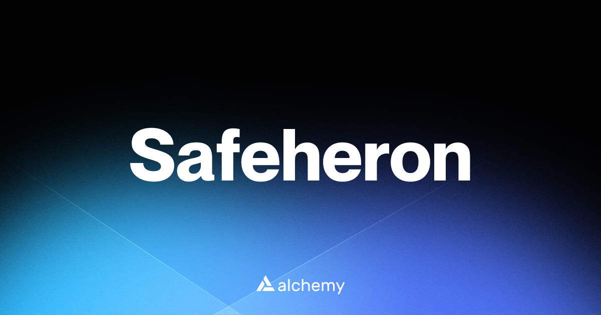 Safeheron - Web3 Wallet Tools - Alchemy