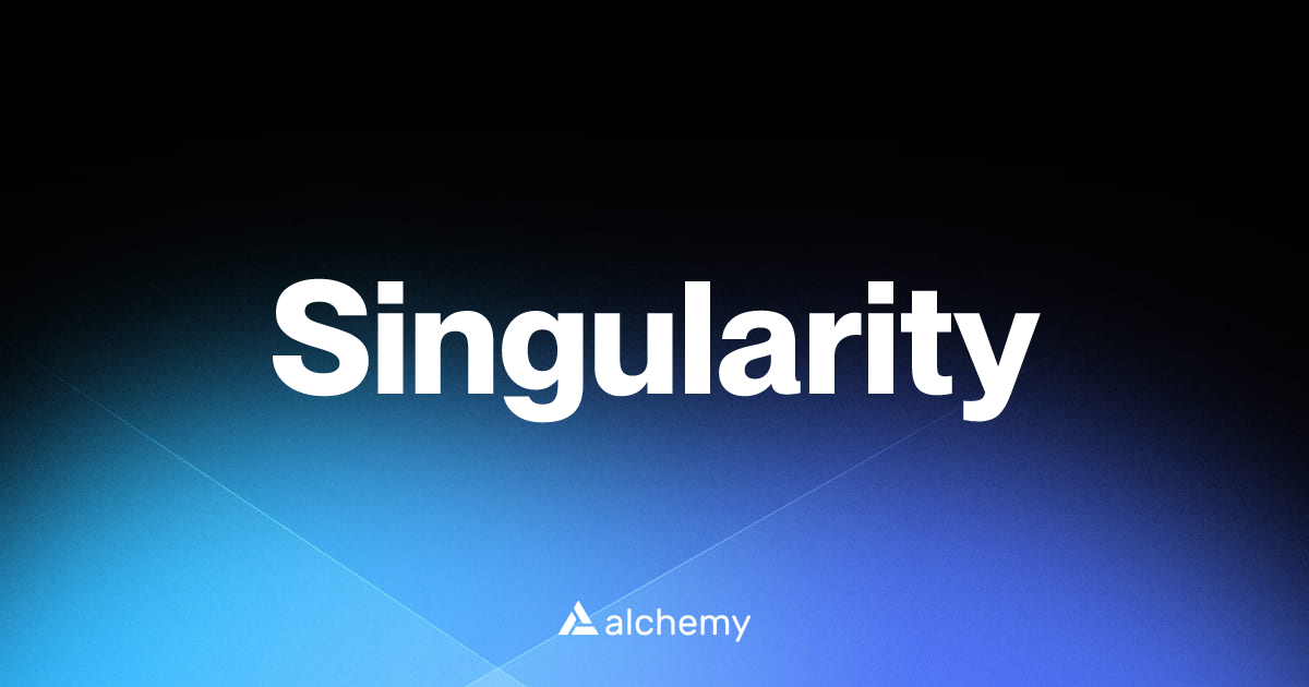 Singularity - Web3 Wallet Tools - Alchemy
