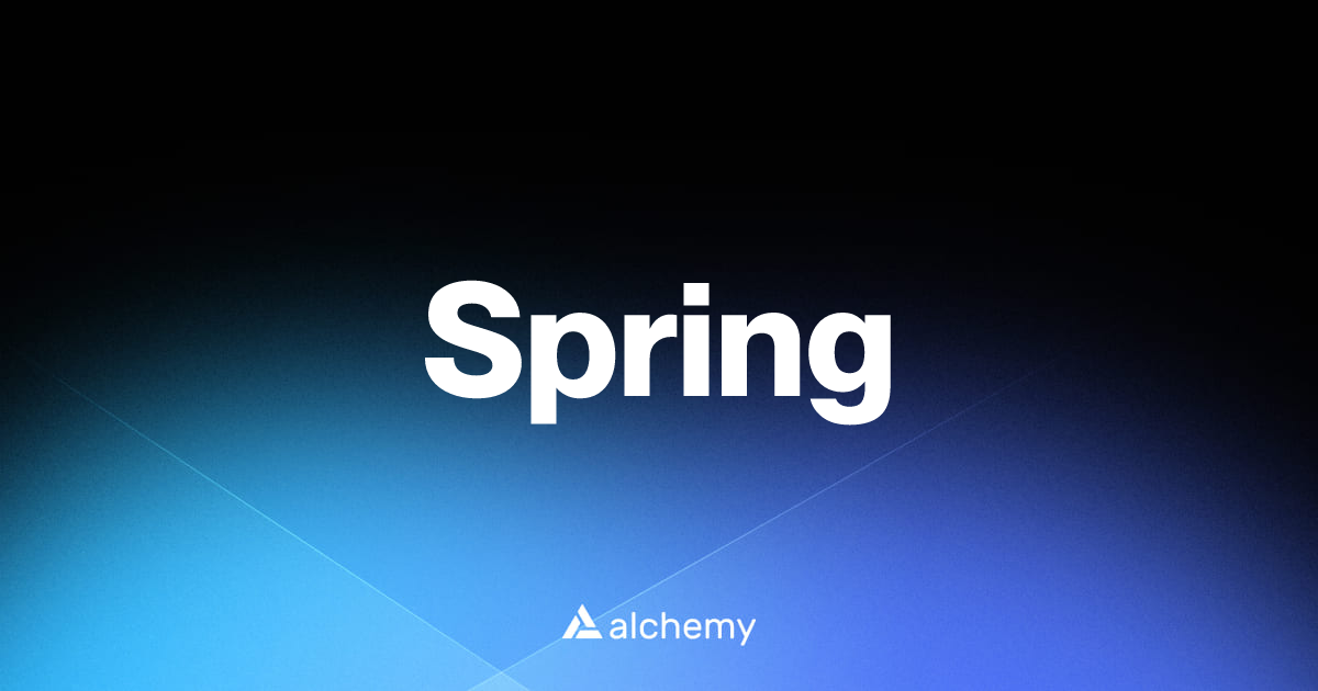 Spring - Infrastructure Tools - Alchemy