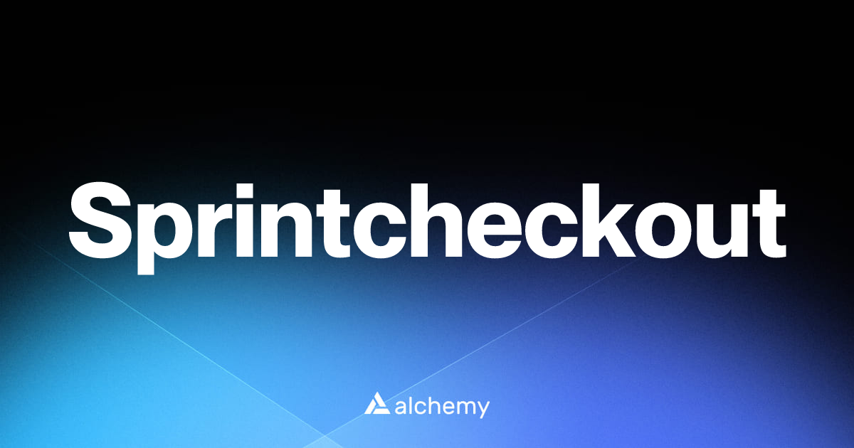 Sprintcheckout - DeFi Dapps - Alchemy