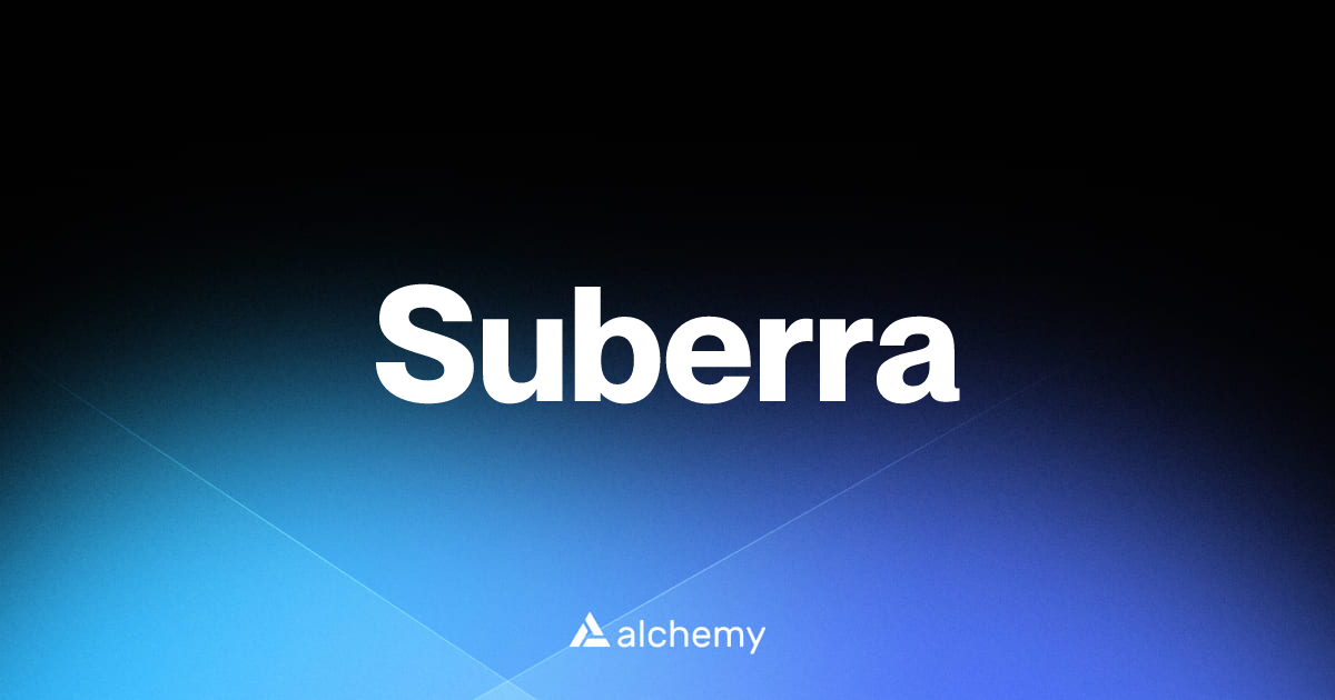 Suberra Web3 Wallet Tools Alchemy