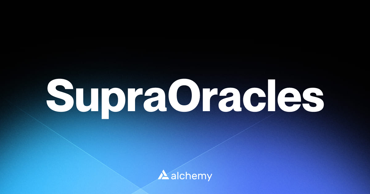 SupraOracles - DeFi Tools - Alchemy