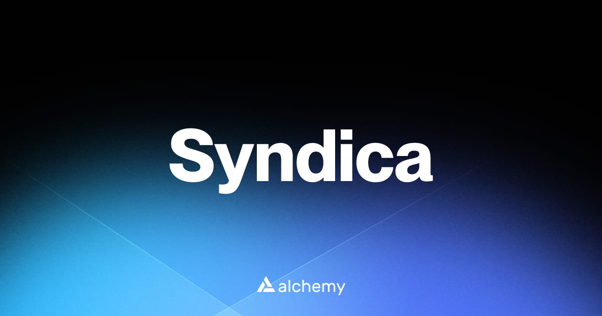 Syndica - Infrastructure Tools - Alchemy