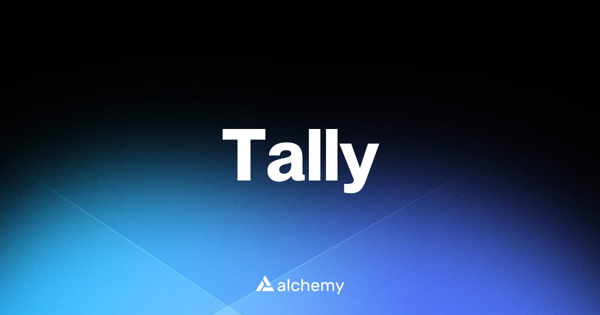 Tally - DAO Tools - Alchemy