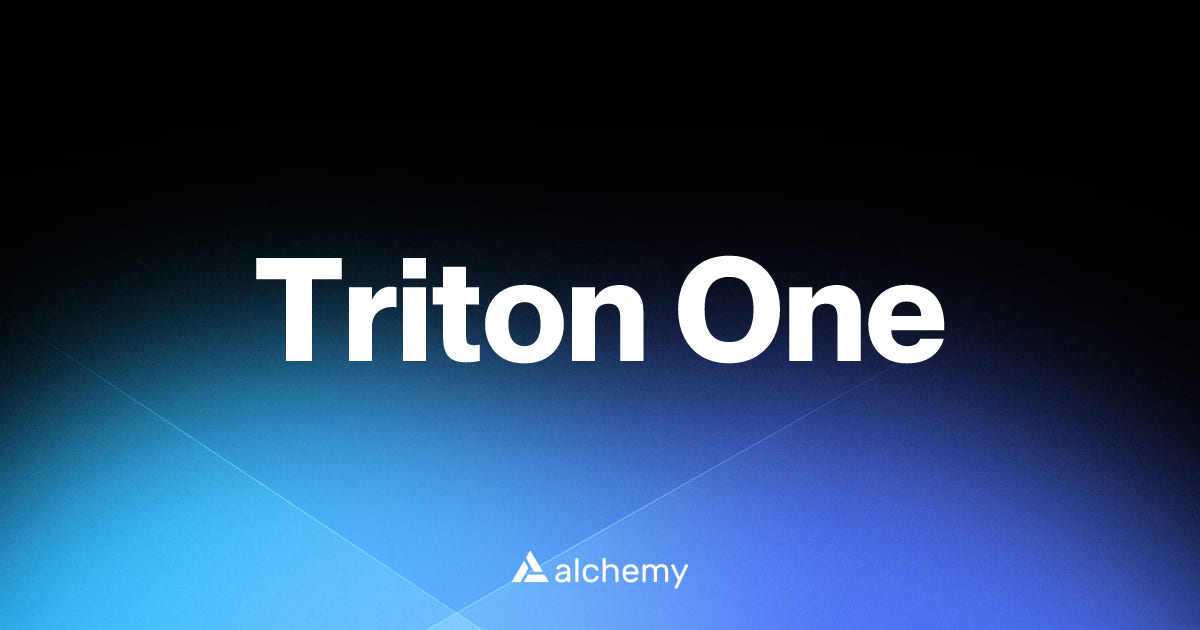 Triton One - Infrastructure Tools - Alchemy