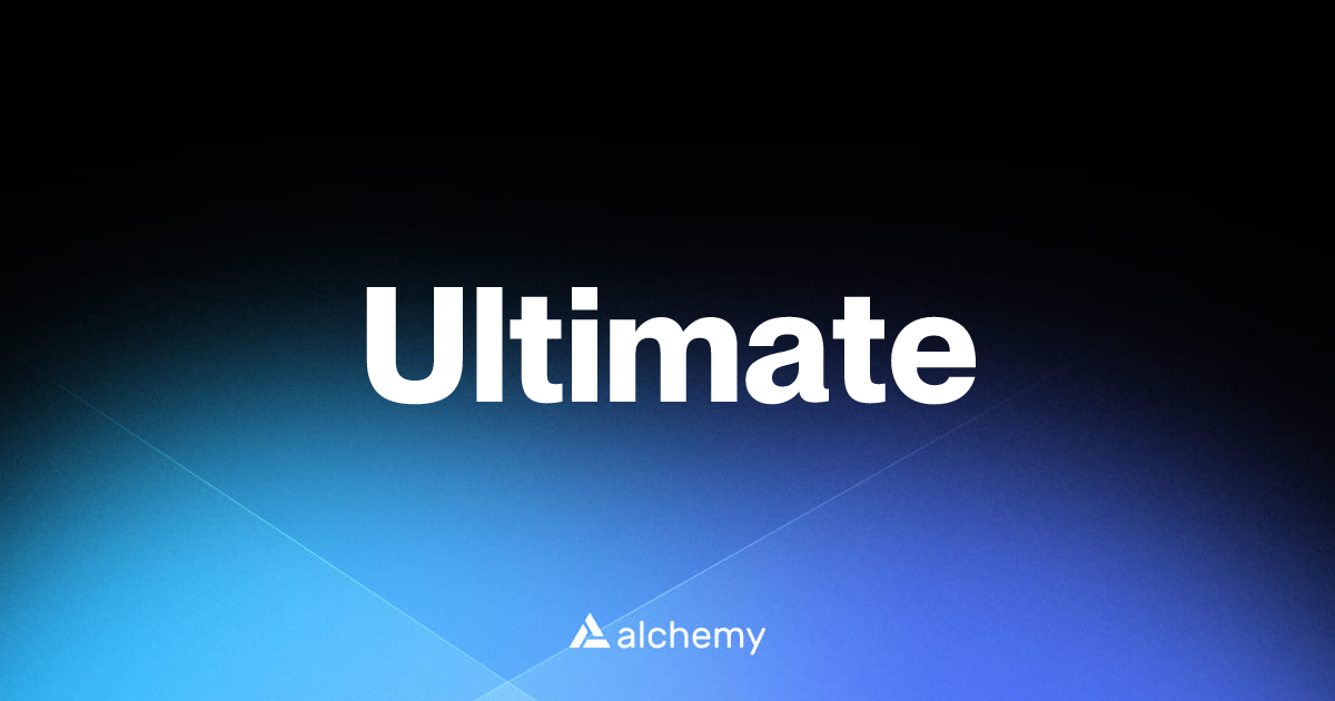 Ultimate - Web3 Wallets - Alchemy
