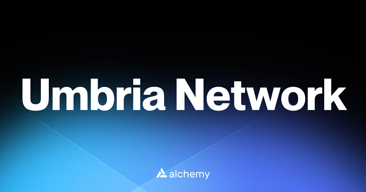 Umbria Network - DeFi Tools - Alchemy