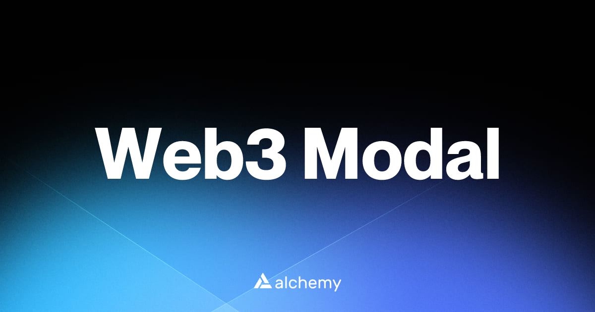 Web3 Modal - Web3 Wallet Tools - Alchemy