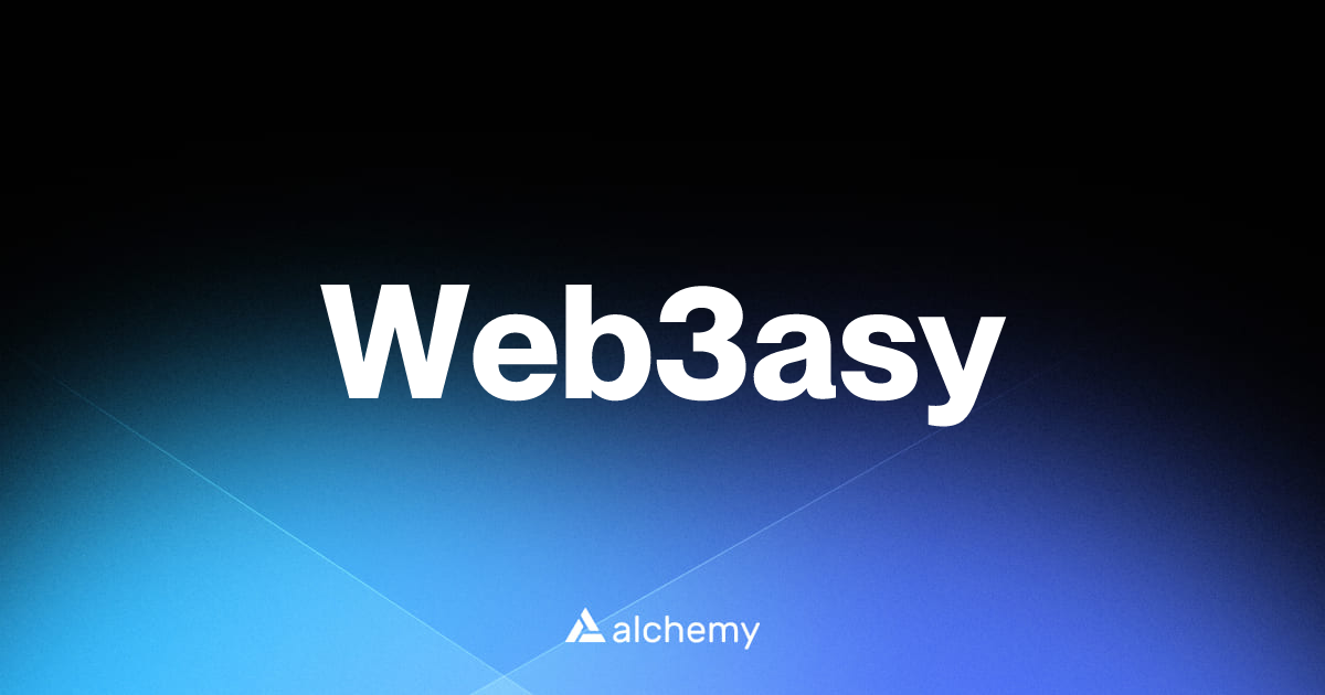 Web3asy - Web3 Wallets - Alchemy