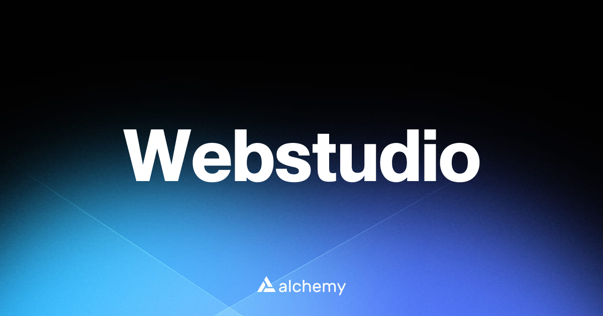 Webstudio - DeFi Tools - Alchemy
