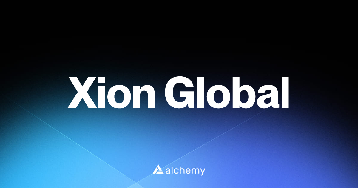 Xion Global - Web3 Wallet Tools - Alchemy