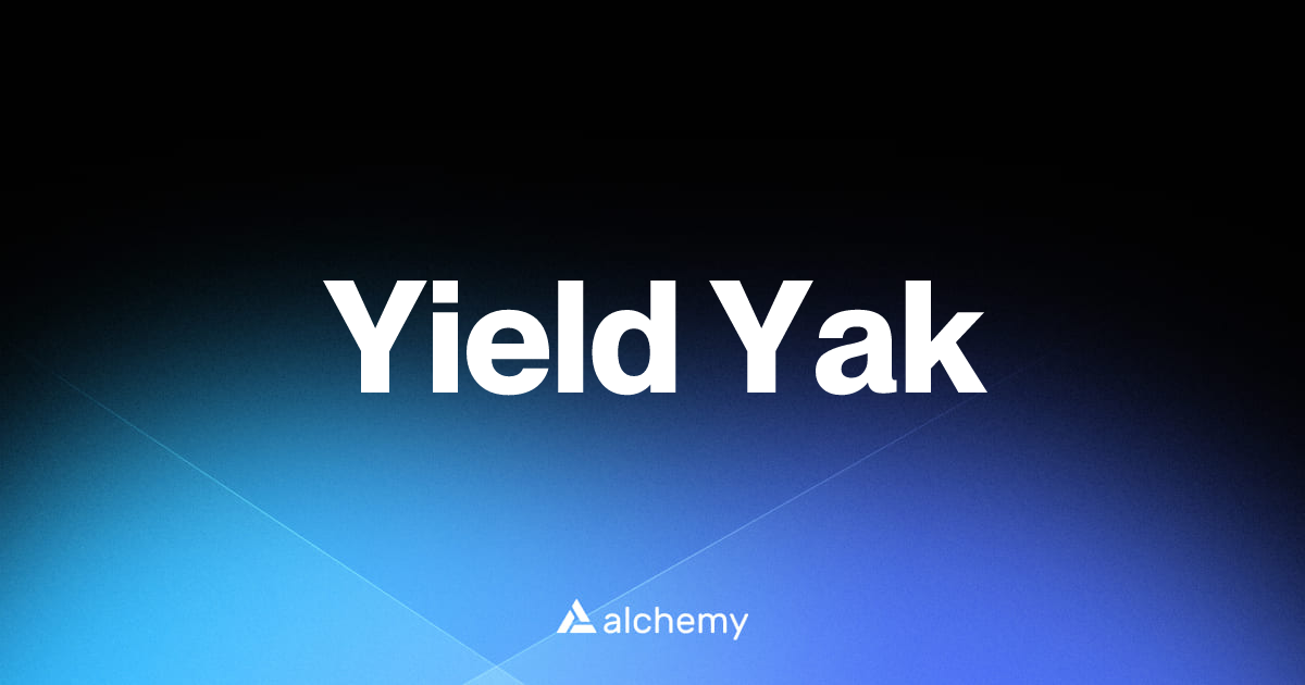 Yield Yak - DeFi Dapps - Alchemy