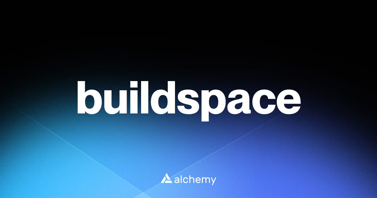 buildspace - Web3 Developer Tools - Alchemy