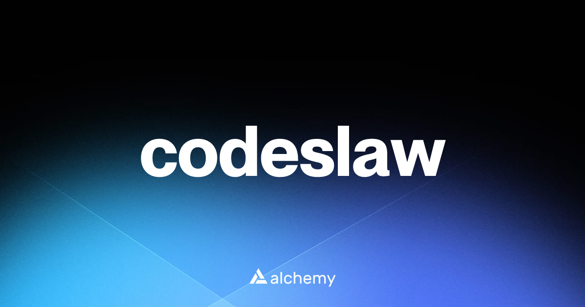 codeslaw - Solidity Tools - Alchemy