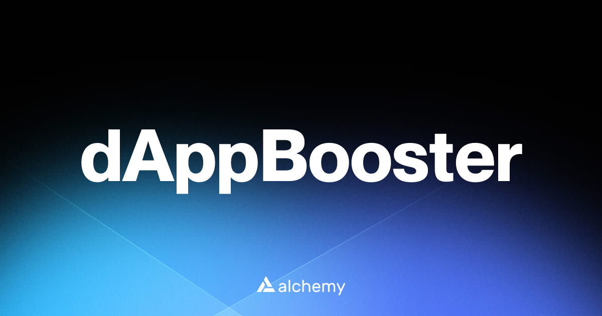 dAppBooster - DeFi Tools - Alchemy